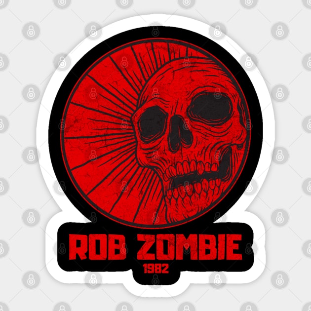 skull red rob zombie - Rob Zombie - Sticker | TeePublic